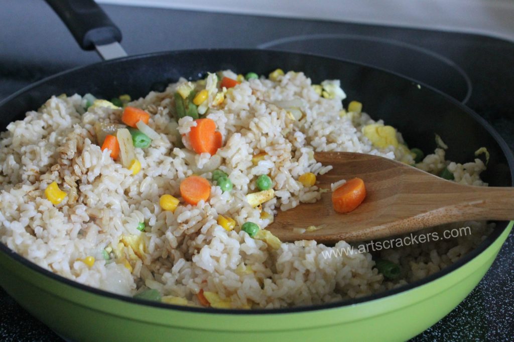 Chicken Nugget Teriyaki and Fried Rice | Family-Friendly Recipe