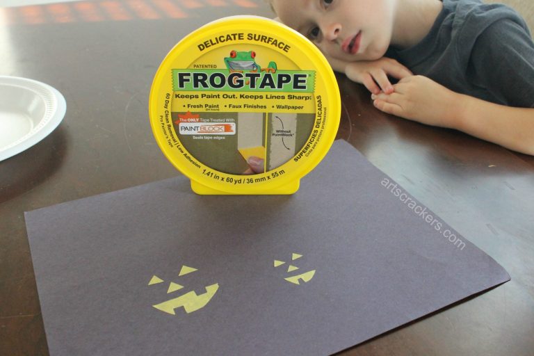 Fall/Halloween Handprint Jack-O-Lantern Pumpkin Art