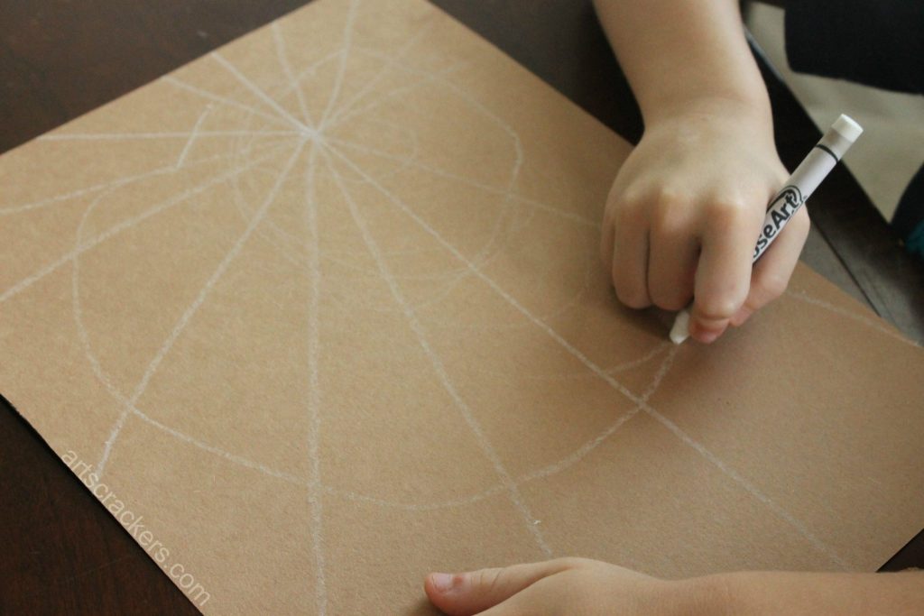 Fall/Halloween Handprint Spider Art