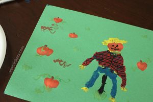 Handprint Scarecrow Art