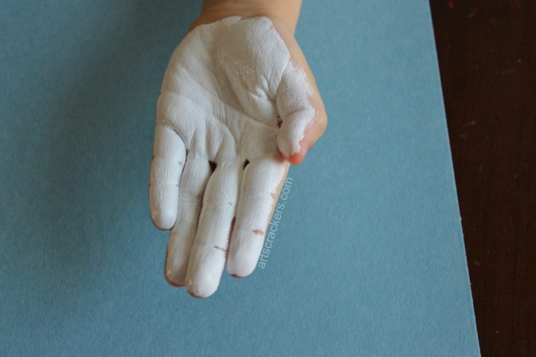 Frozen-Inspired Handprint Olaf and Winter Shadow Box