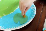 DIY Frog on a Lily Pad Pond Plate Craft