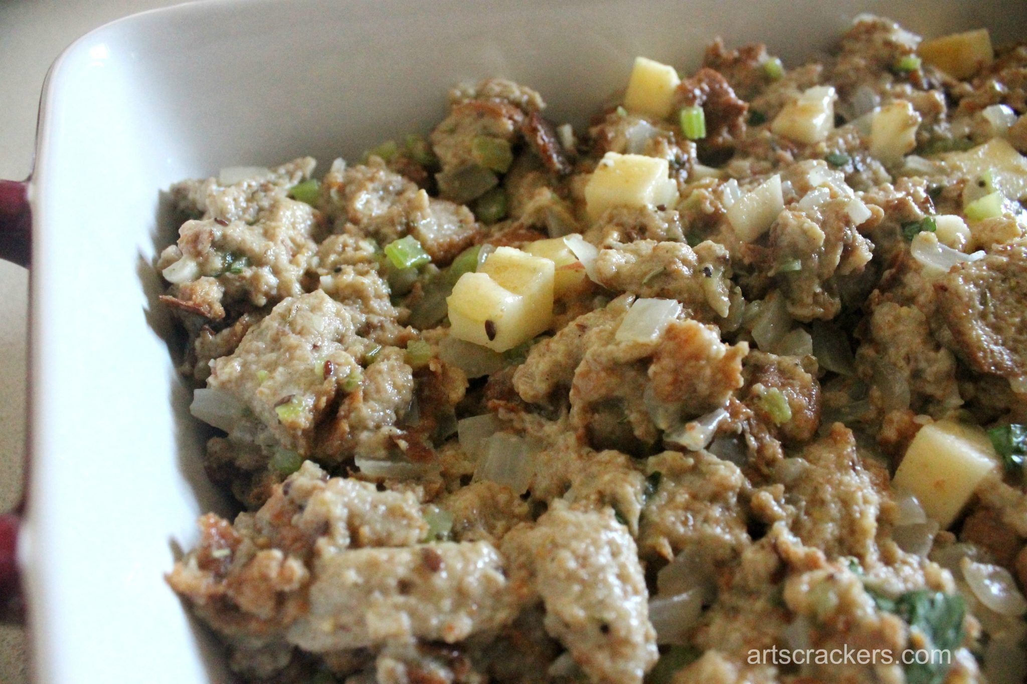 Vegan Chicken Nugget & Apple Stuffing
