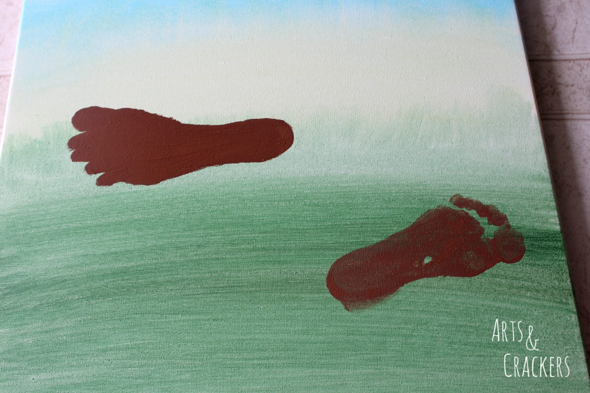 Hand & Footprint Woodland Animals Art