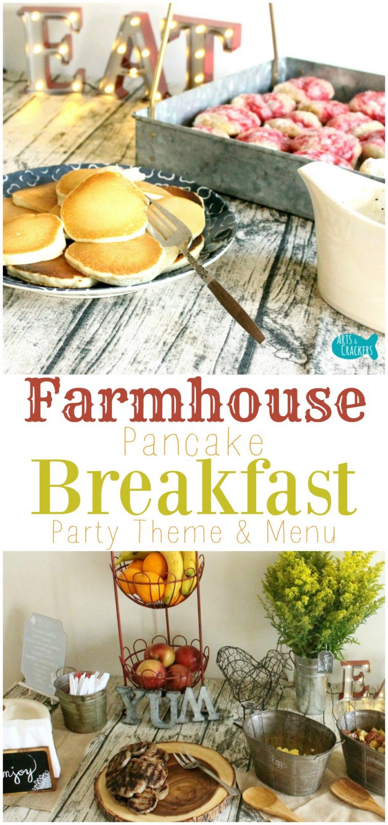 Farmhouse Breakfast Party Theme and Menu Ideas