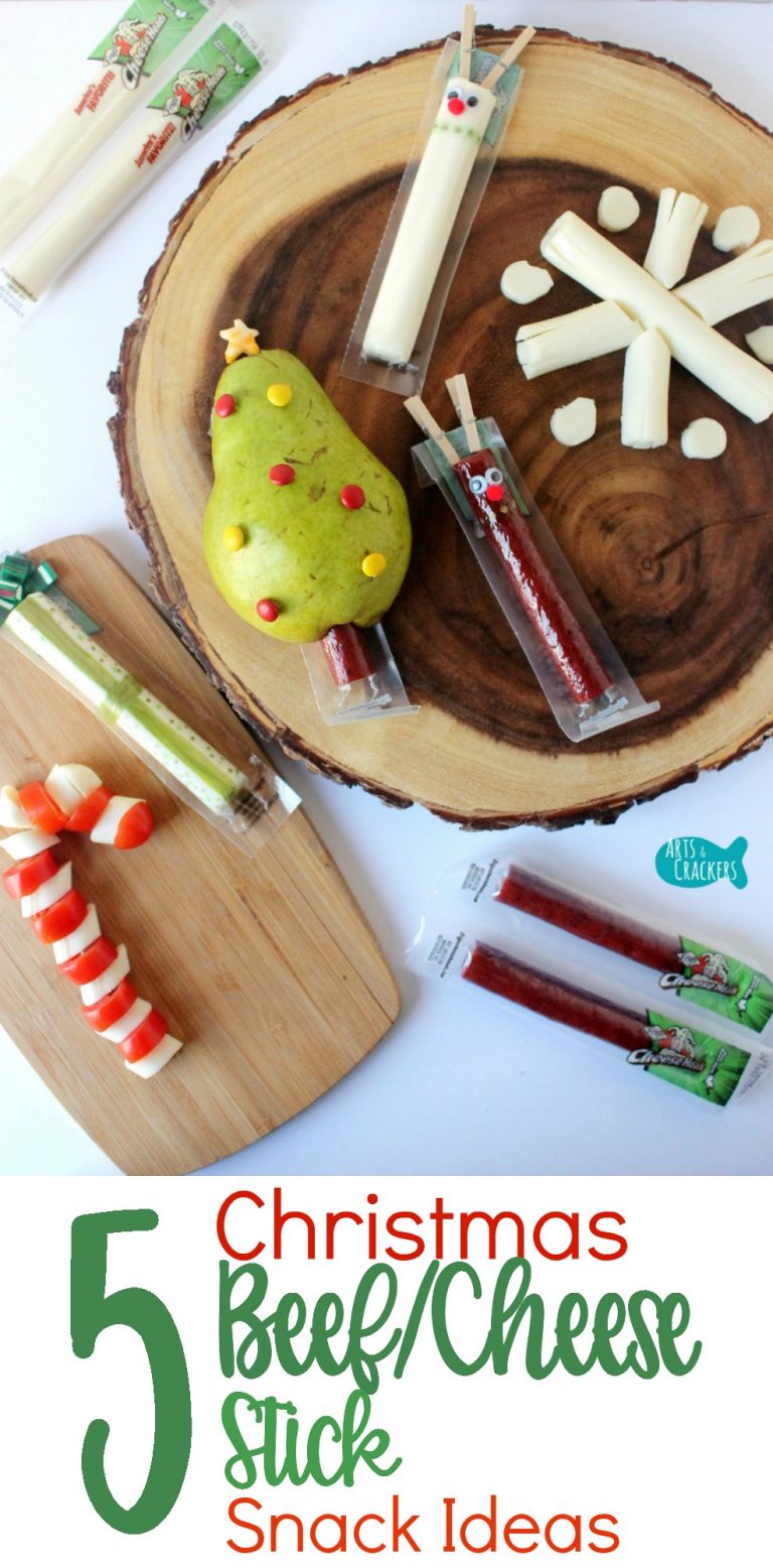 5 Beef Stick/String Cheese Christmas Snack Ideas