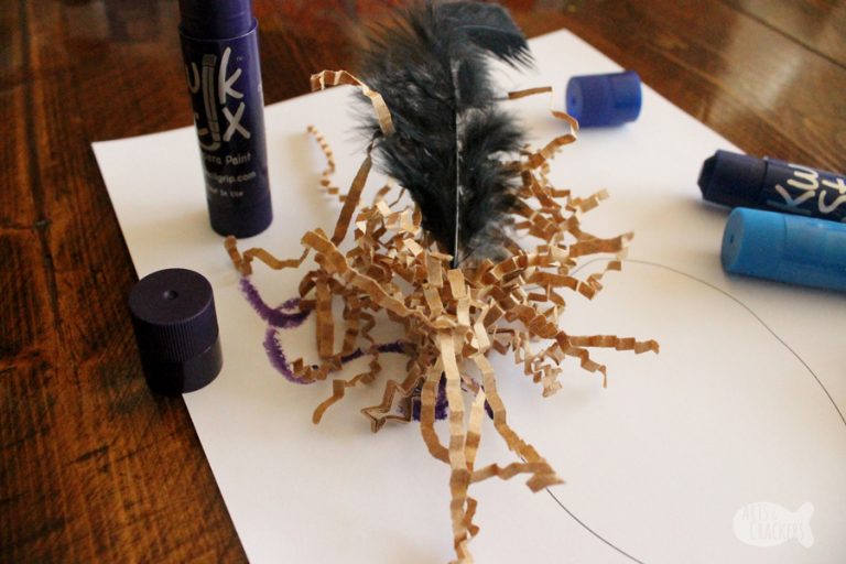 Kid-Made Crazy Hair Day Art Project for Kids Plus Printable