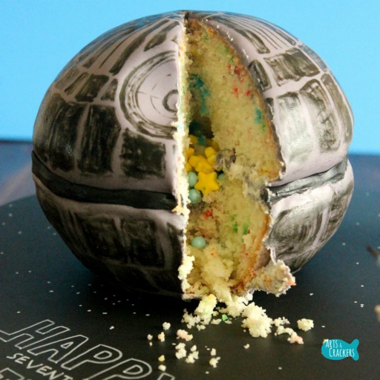 Candy-Filled Death Star Cake Tutorial with Tie Fighter Cake Pops