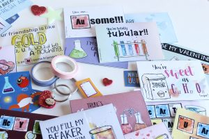 Printable Chemistry Valentines for Kids (with Chemistry Facts!)