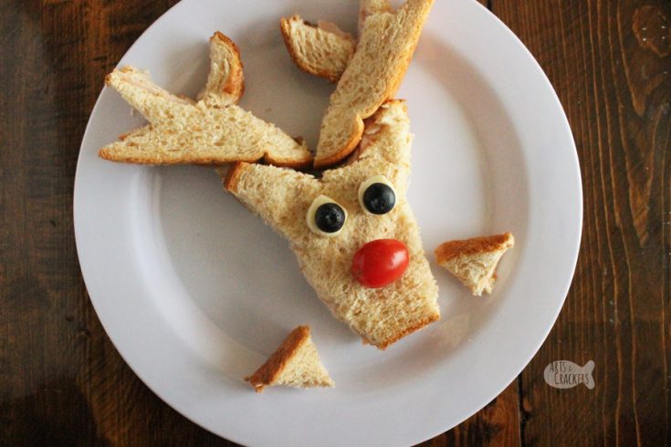 Cute Christmas Tree Sandwich | Christmas Sandwich for Kids