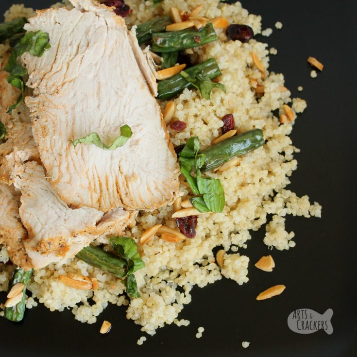 Turkey or Chicken Quinoa Bowl | Easy Leftover Turkey Recipes