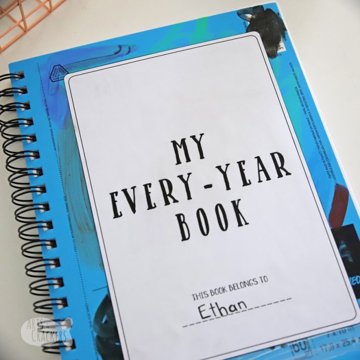 DIY About Me "Every-Year Book" School Years Memory Book for Kids