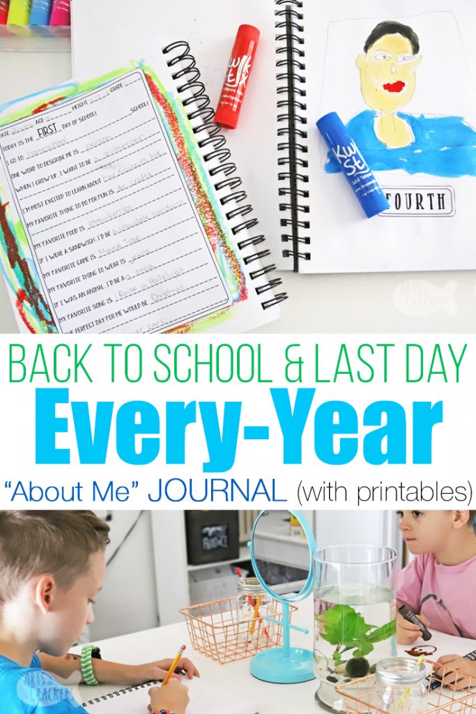 DIY About Me "Every-Year Book" School Years Memory Book for Kids