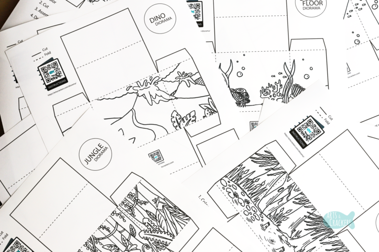 Printable 3D Box Diorama — Animal Habitat Craft